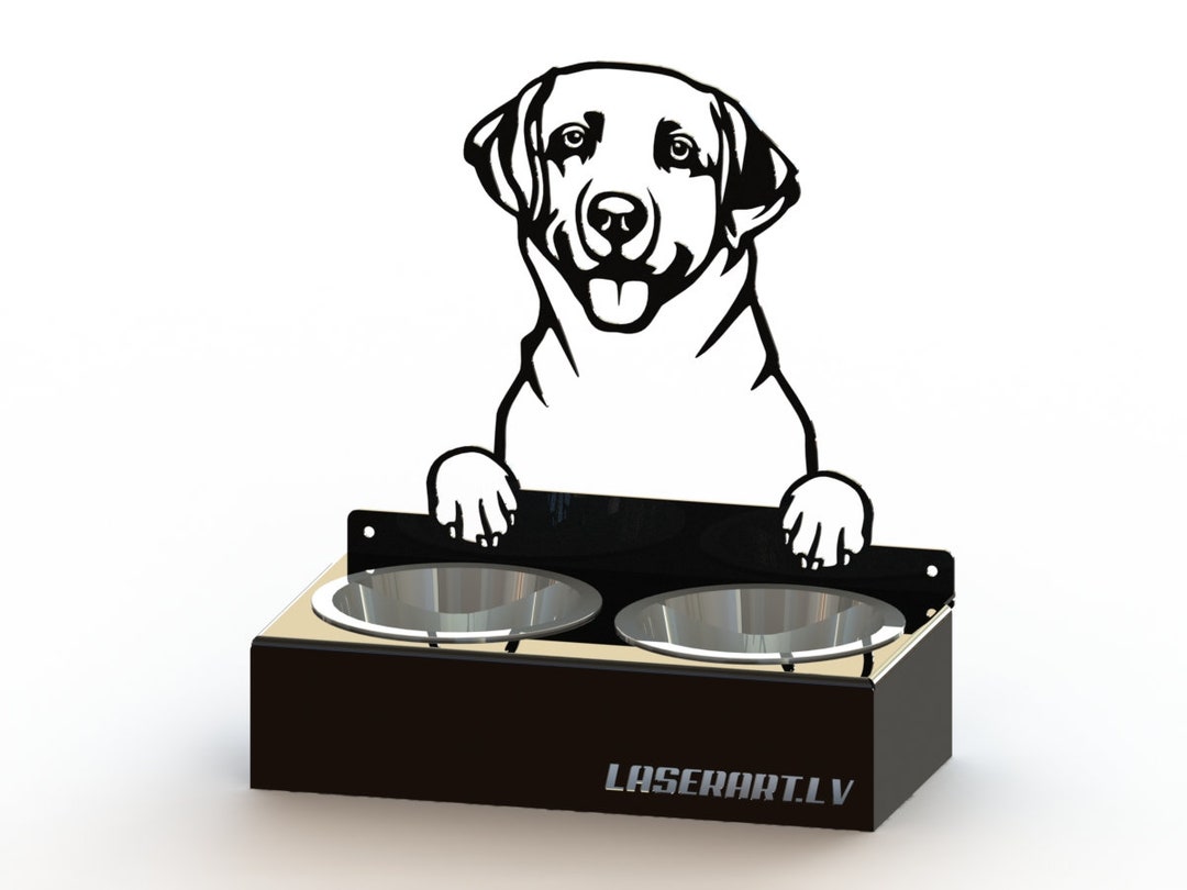 Personalized Dog Bowl, Labrador Retriever Dog Breed, Custom Dog Bowl ...