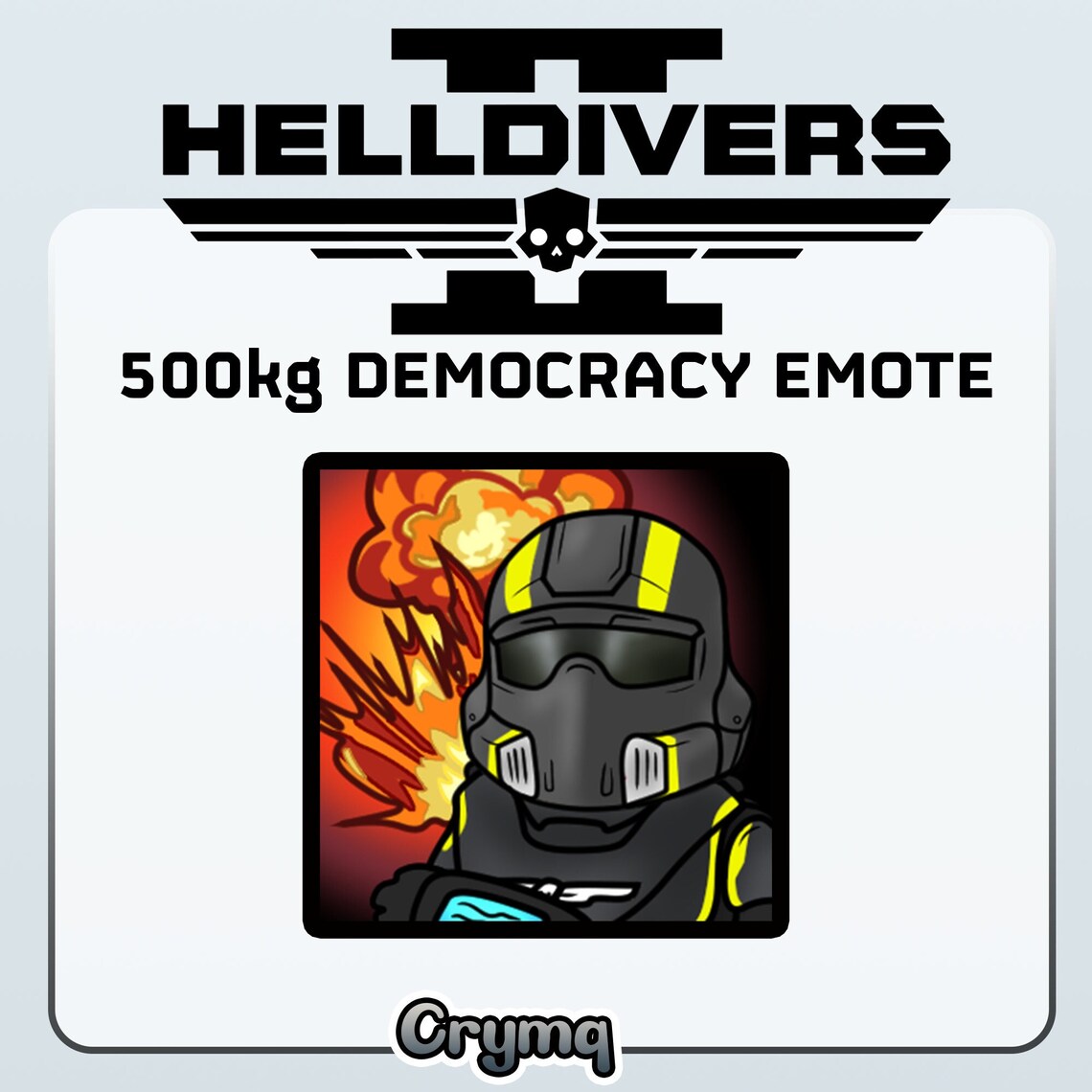 BOMB Animated Emote - Cute Helldivers 2 Emote | Eagle 500kg Bomb Emote ...