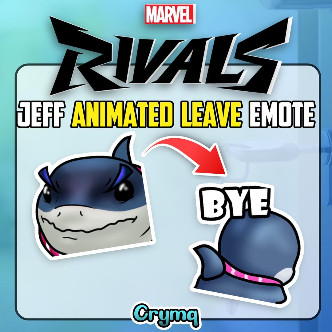 Jeff Leave Bye Animated Emote Cute Marvel Rivals Animated Emote Baby ...