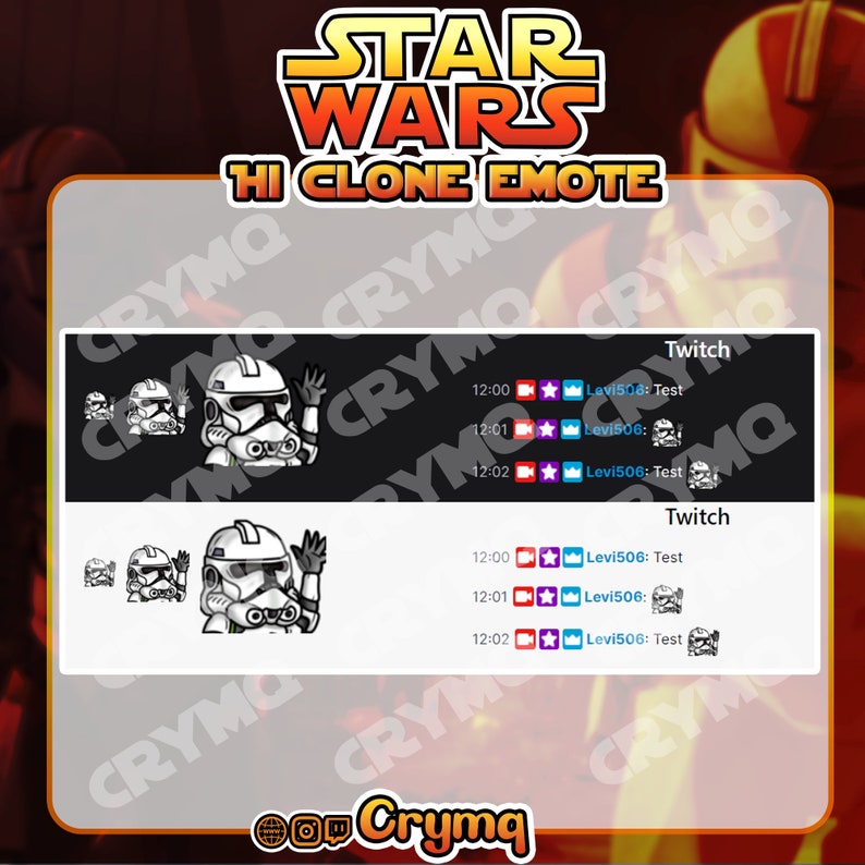 Hi/hello Clone Emote Cute Star Wars Clone Wars Emote - Etsy