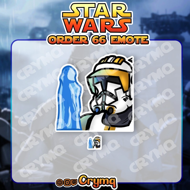Order 66 Clone Emote Cute Star Wars Clone Wars Emote - Etsy
