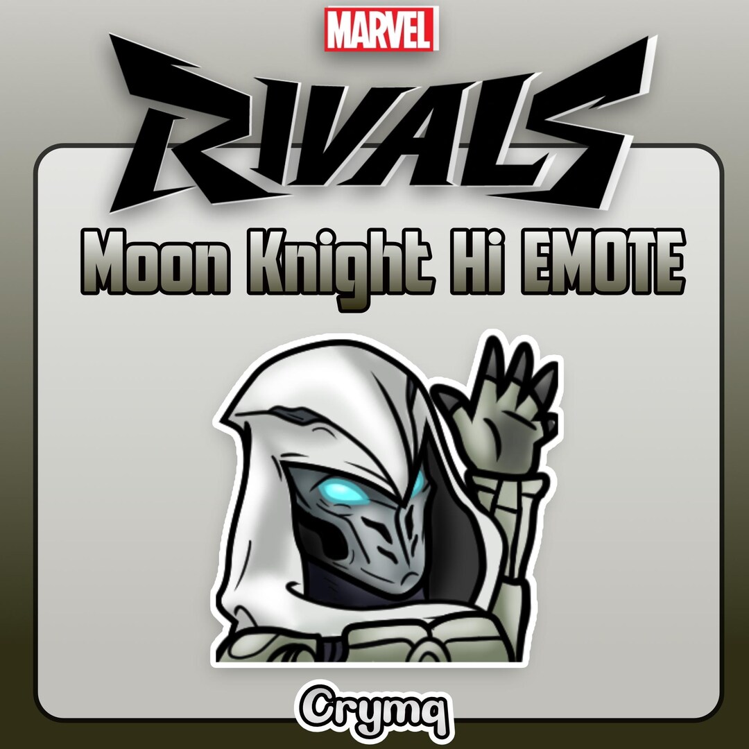 Moon Knight Hi Waving Emote - Cute Marvel Rivals Emote | Jeff Loki Thor ...