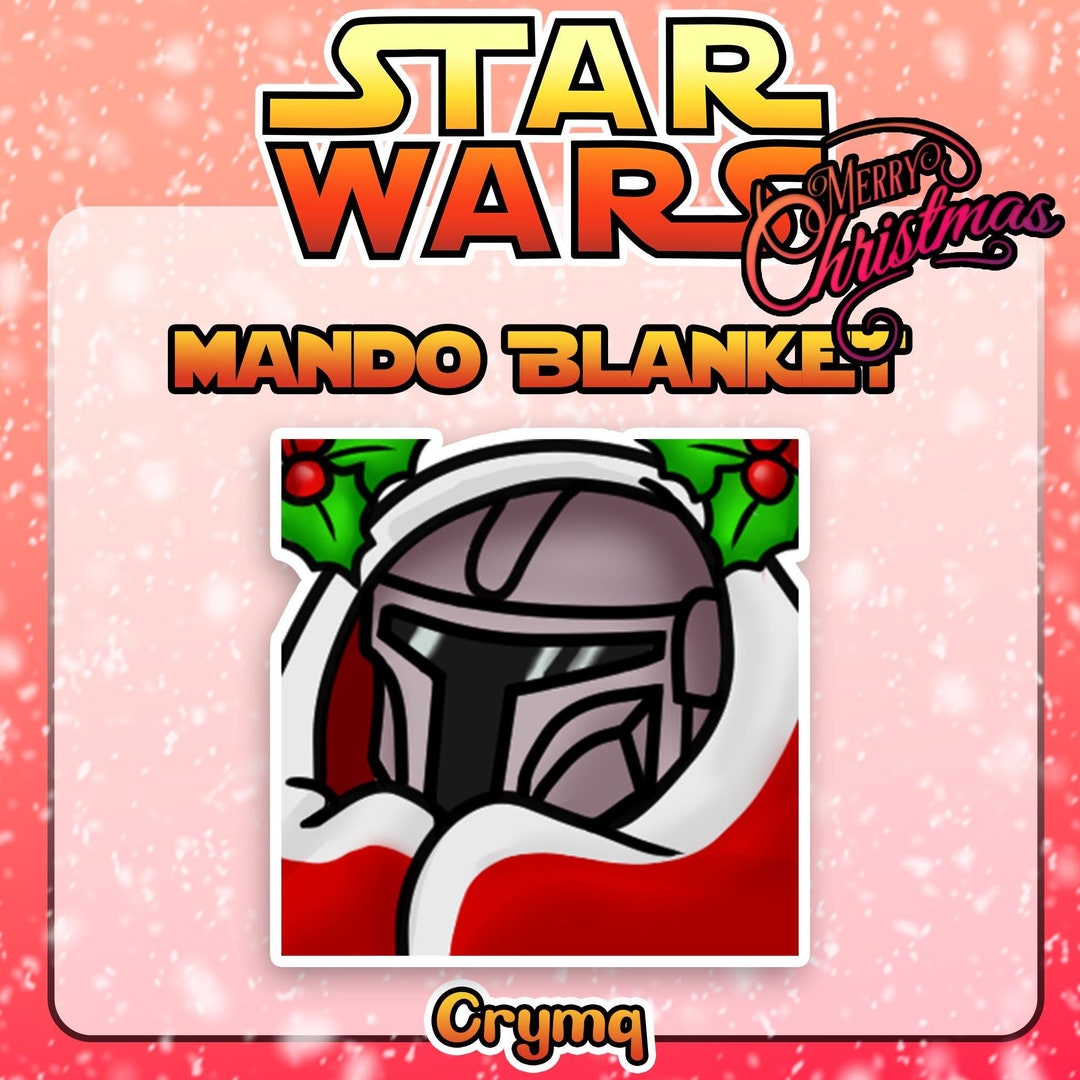 Christmas Mandalorian Blanket Emote - Cute Star Wars Clone Wars ...