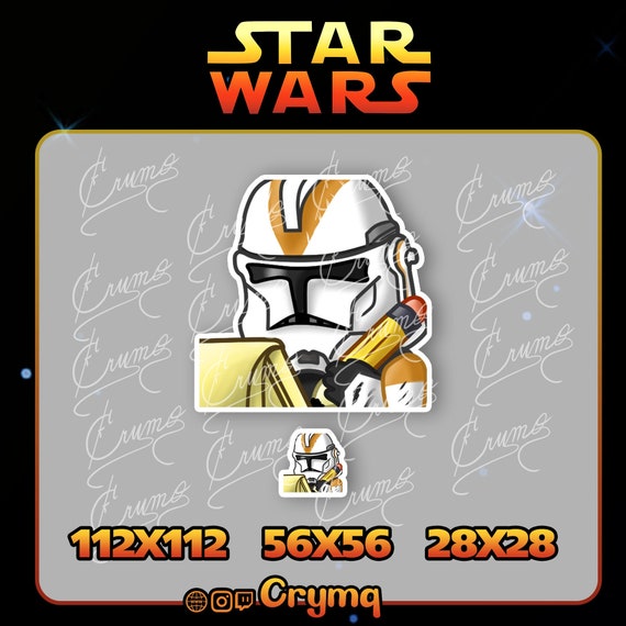 Cody Noted Cute Star Wars Clone Wars Emote - Etsy