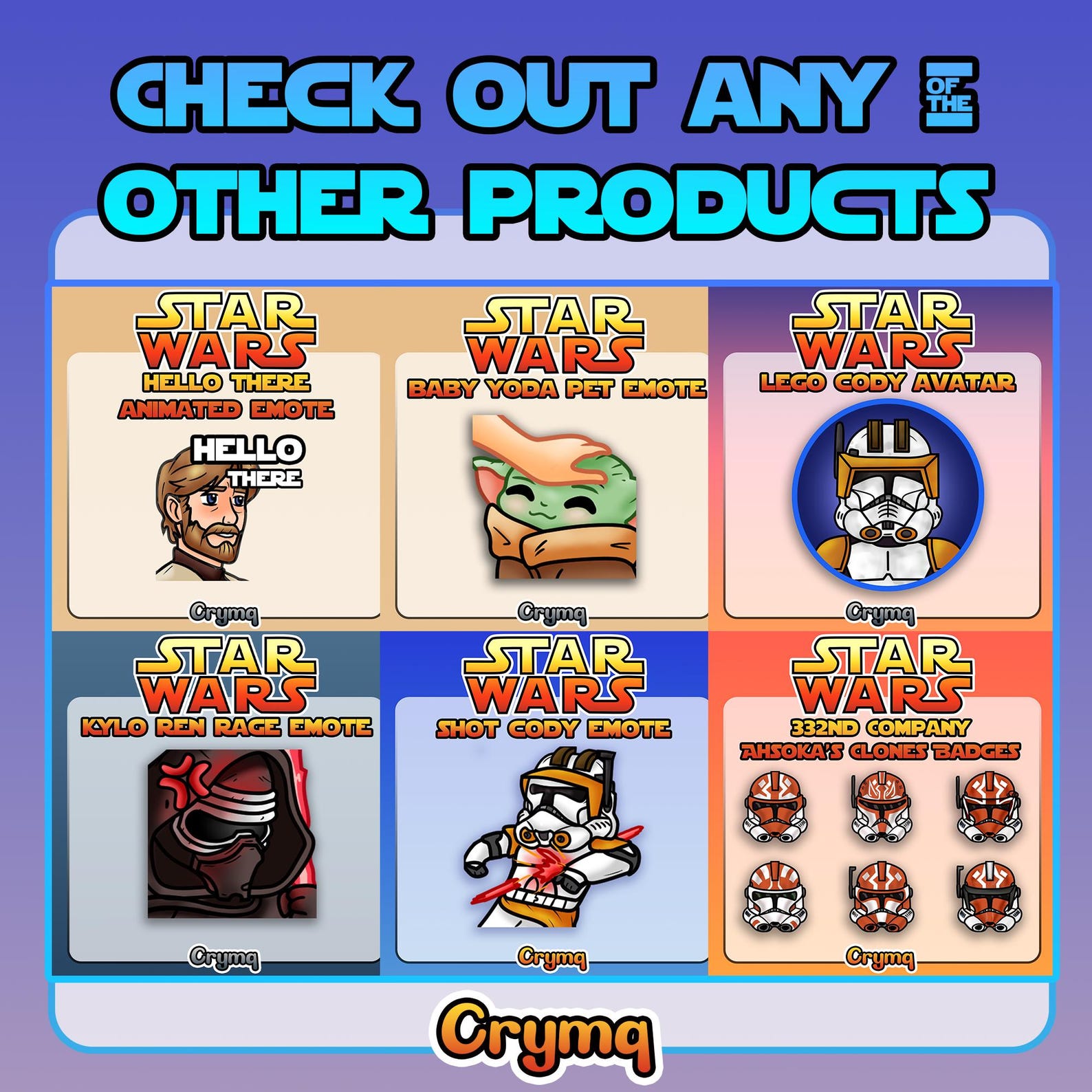 Cody AIM Animated Emote - Cute Star Wars Clone Wars Animated Emote ...