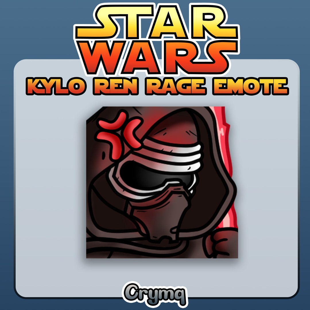 Kylo Ren Rage Emote - Cute Star Wars Sequels Kylo Ren Meme Emote for ...