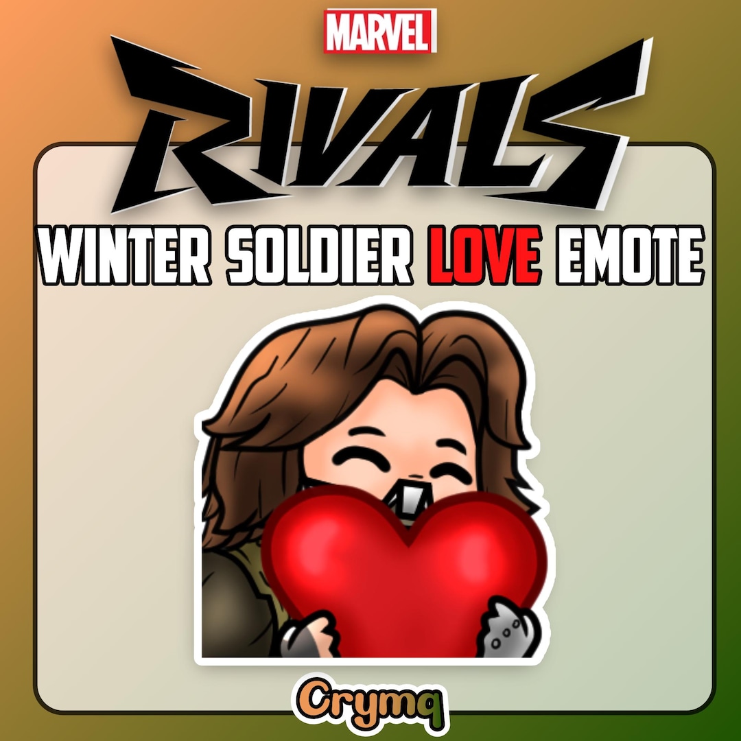 Winter Soldier Love Heart Emote - Cute Marvel Rivals Emote | Baby Shark ...