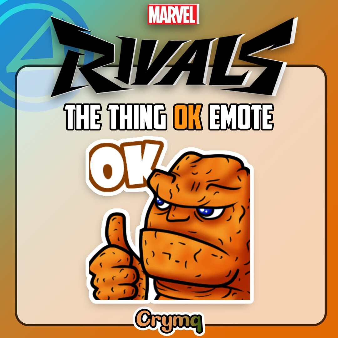 The Thing OK Emote Cute Marvel Rivals Fantastic Four Emote Baby Shark ...