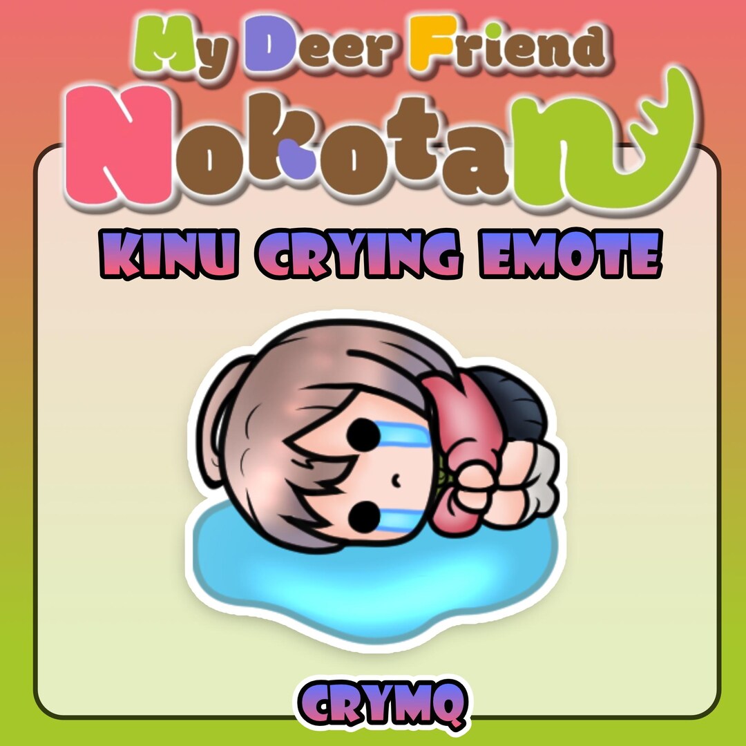 Kinu Crying Emote - Cute Shikanoko Nokonoko Koshitantan Anime Emote ...