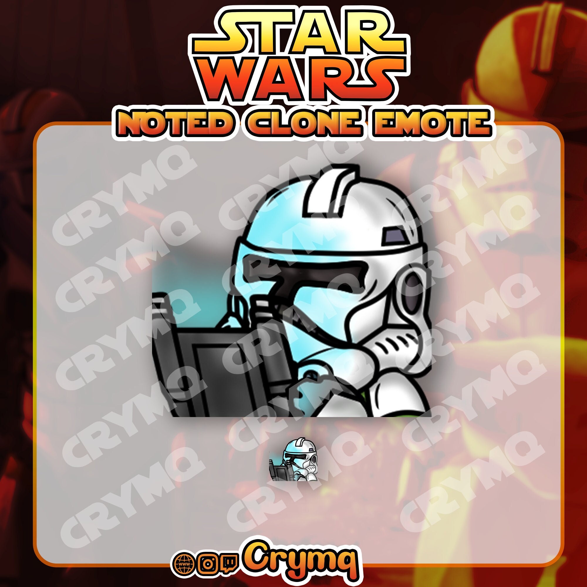 Noted Noting Clone Emote - Cute Star Wars Clone Wars Emote | Andor ...