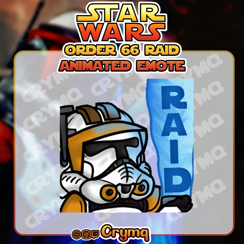 Order 66 RAID Animated Emote - Cute Star Wars Clone Wars Animated Emote ...