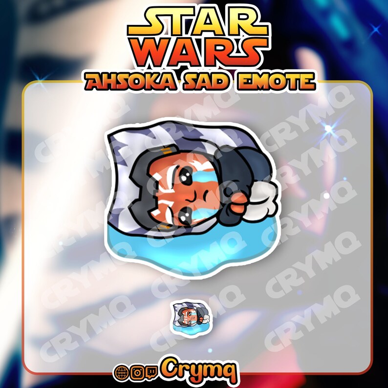 Ahsoka Sad Cry Crying Emote - Cute Star Wars Clone Wars | Rebels Andor ...