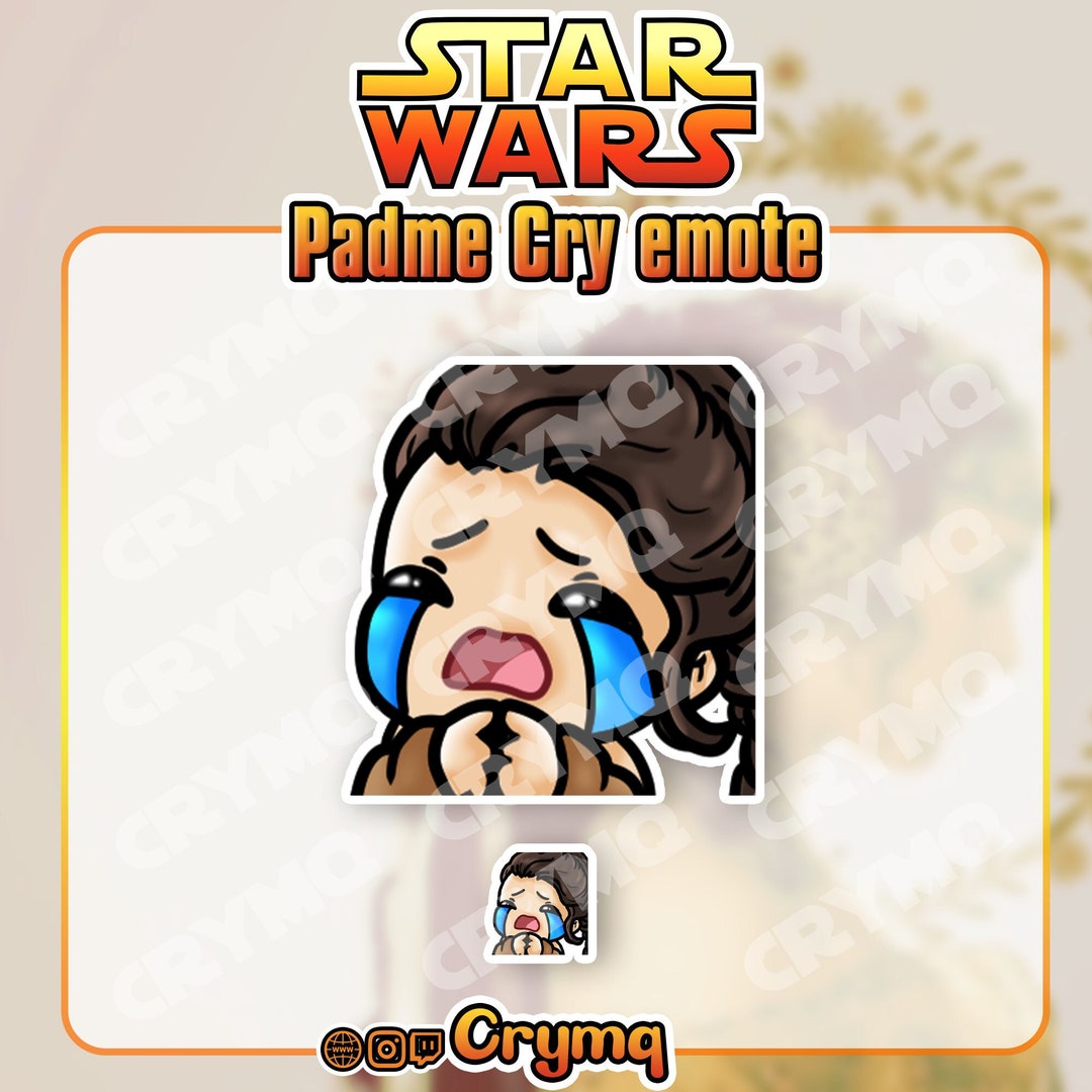 Padme Cry - Cute Sad Star Wars Clone Wars Prequels Emote - Etsy