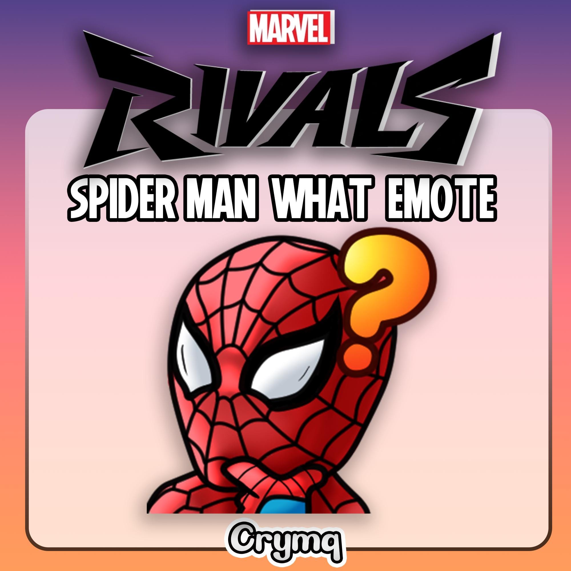 Super-man What Questionmark Emote Cute Marvel Rivals Emote Baby Shark ...