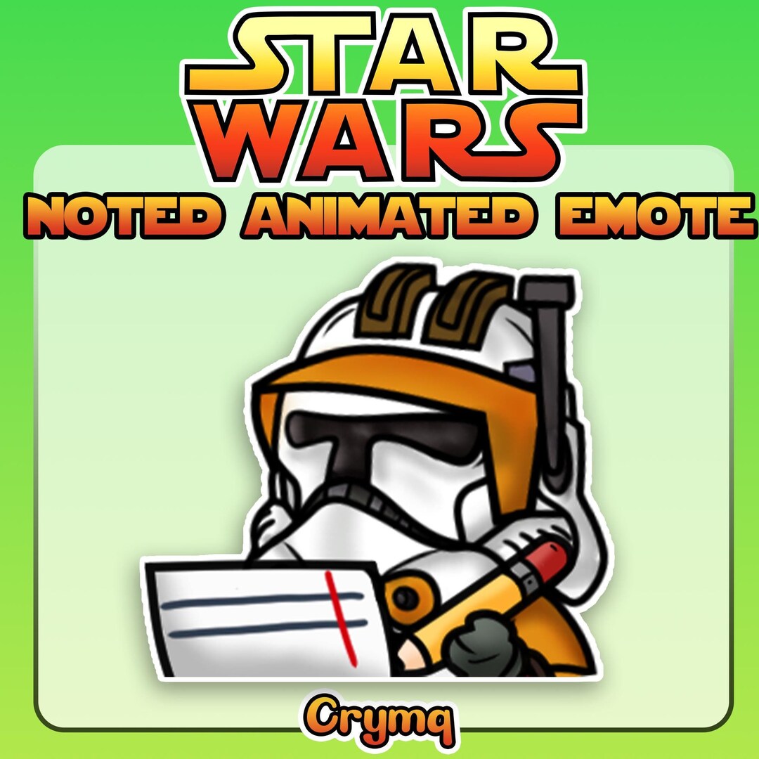 Cody Noted G Animated Emote Cute Star Wars Clone Wars Animated Emote ...