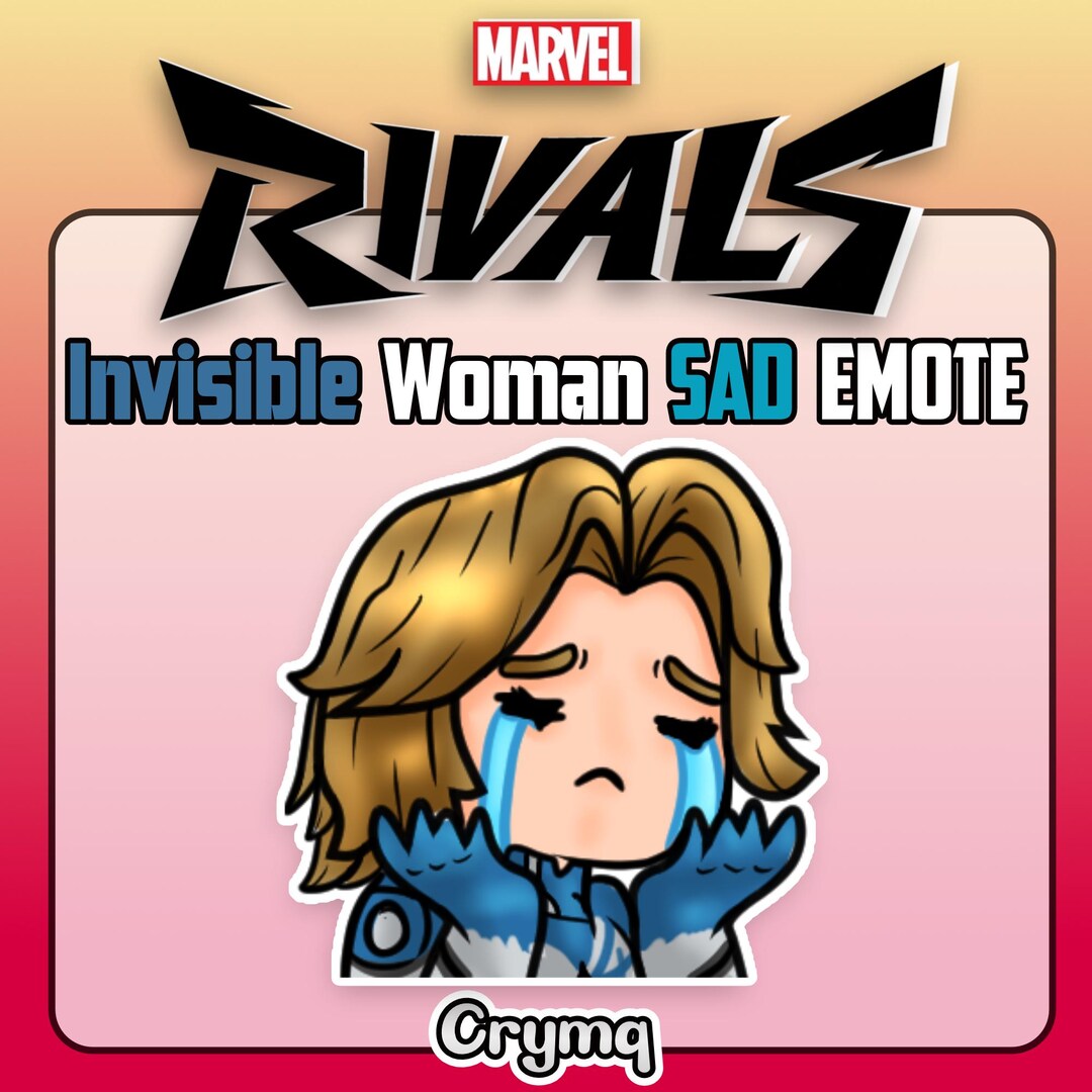 Invisible Woman Sad Emote Cute Marvel Rivals Emote Jeff Fantastic Four ...