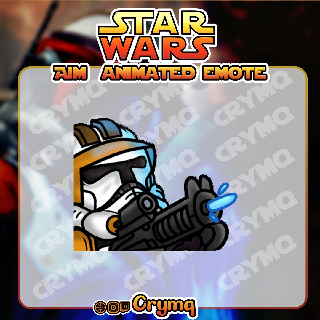 Cody AIM Animated Emote - Cute Star Wars Clone Wars Animated Emote Revenge of the Sith | Shoot ...