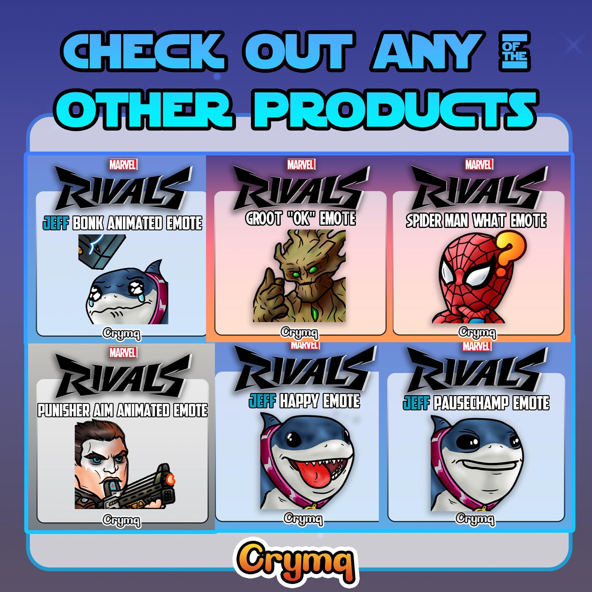 Jeff Pink Skin Dive in Heart Emote - Cute Marvel Rivals Emote Baby ...