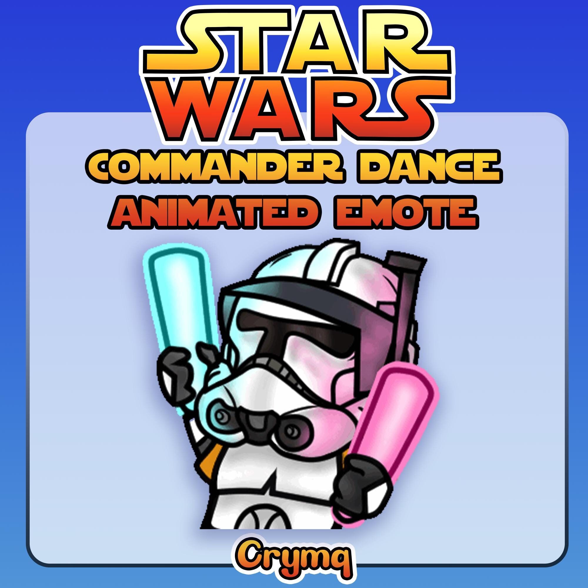 Cody Commander DANCE JAMMERS Animated Emote Cute Star Wars Clone Wars ...
