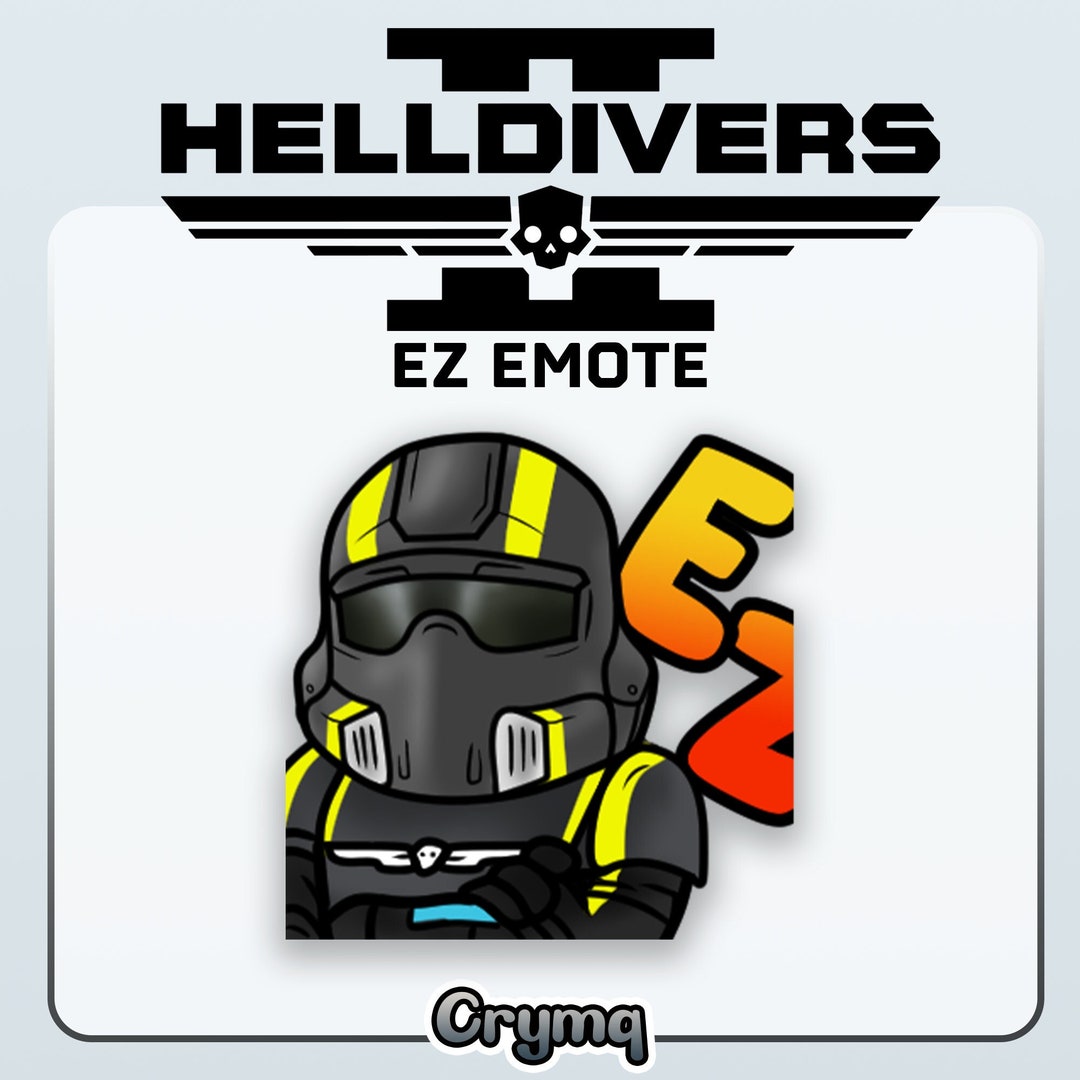 EZ Emote - Cute Helldivers 2 Emote | Easy Emote for Twitch and Discord ...