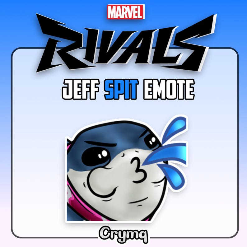 Jeff Spit Tfu Emote Cute Marvel Rivals Emote Baby Shark Lovely - Etsy