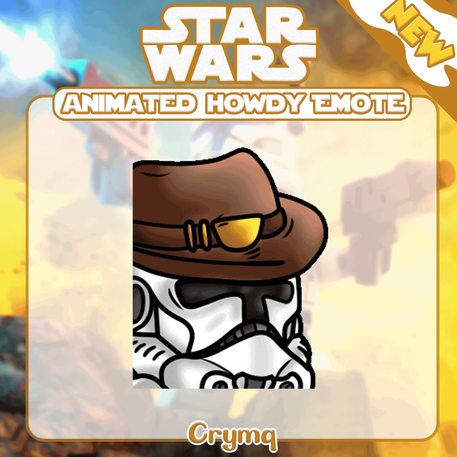 Clone Howdy Cute Star Wars Animated Emote - Etsy
