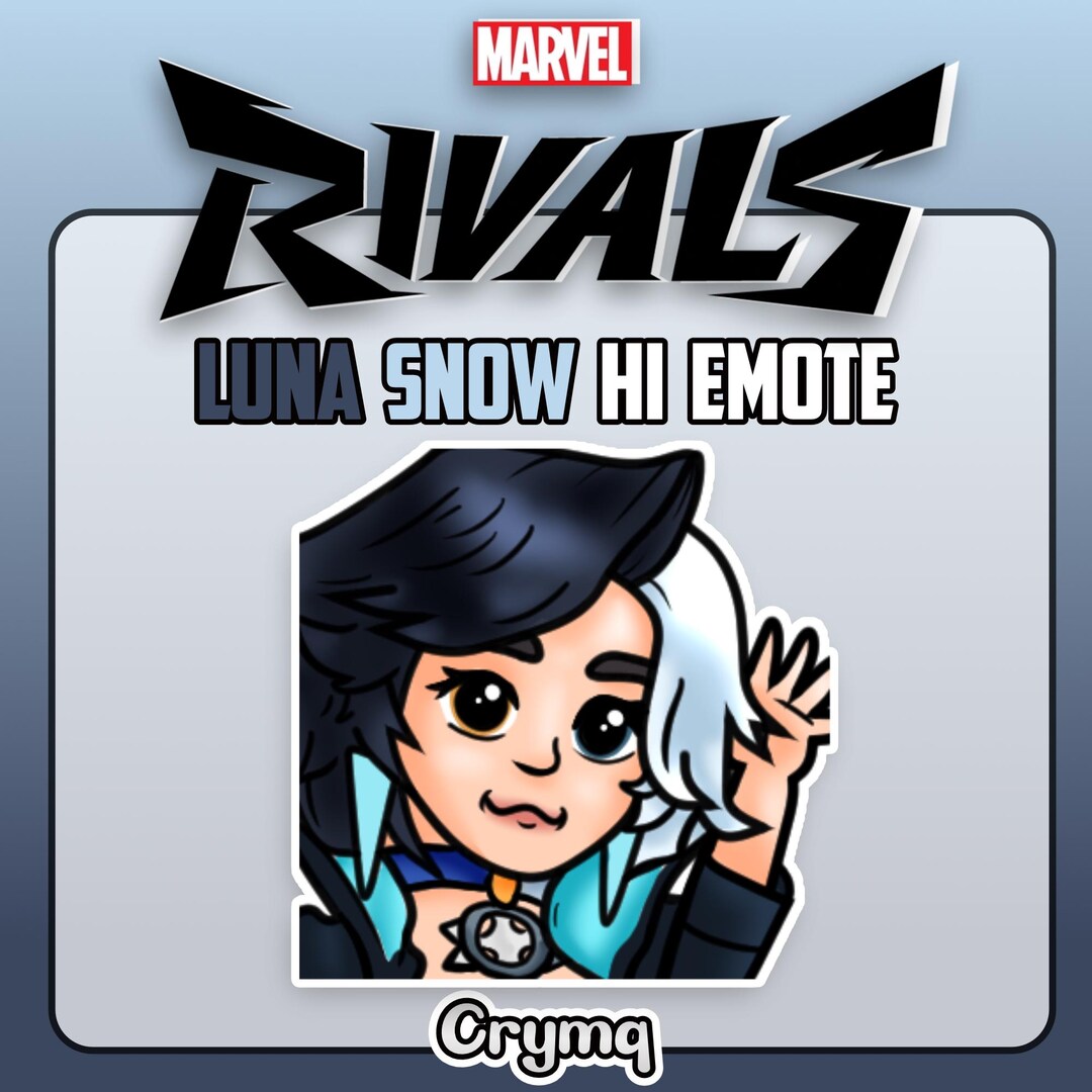 Luna Snow Hi Hello Emote Cute Marvel Rivals Christmas Lovely Emote - Etsy