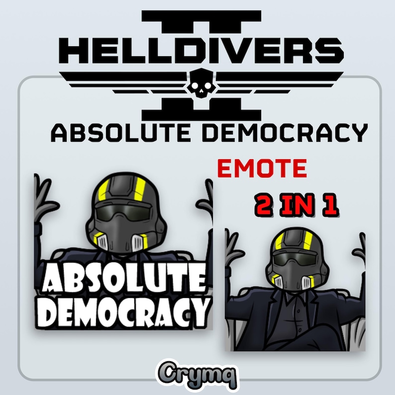 Absolute Democracy - Cute Helldivers 2 Emote | Share a Meme Moment ...