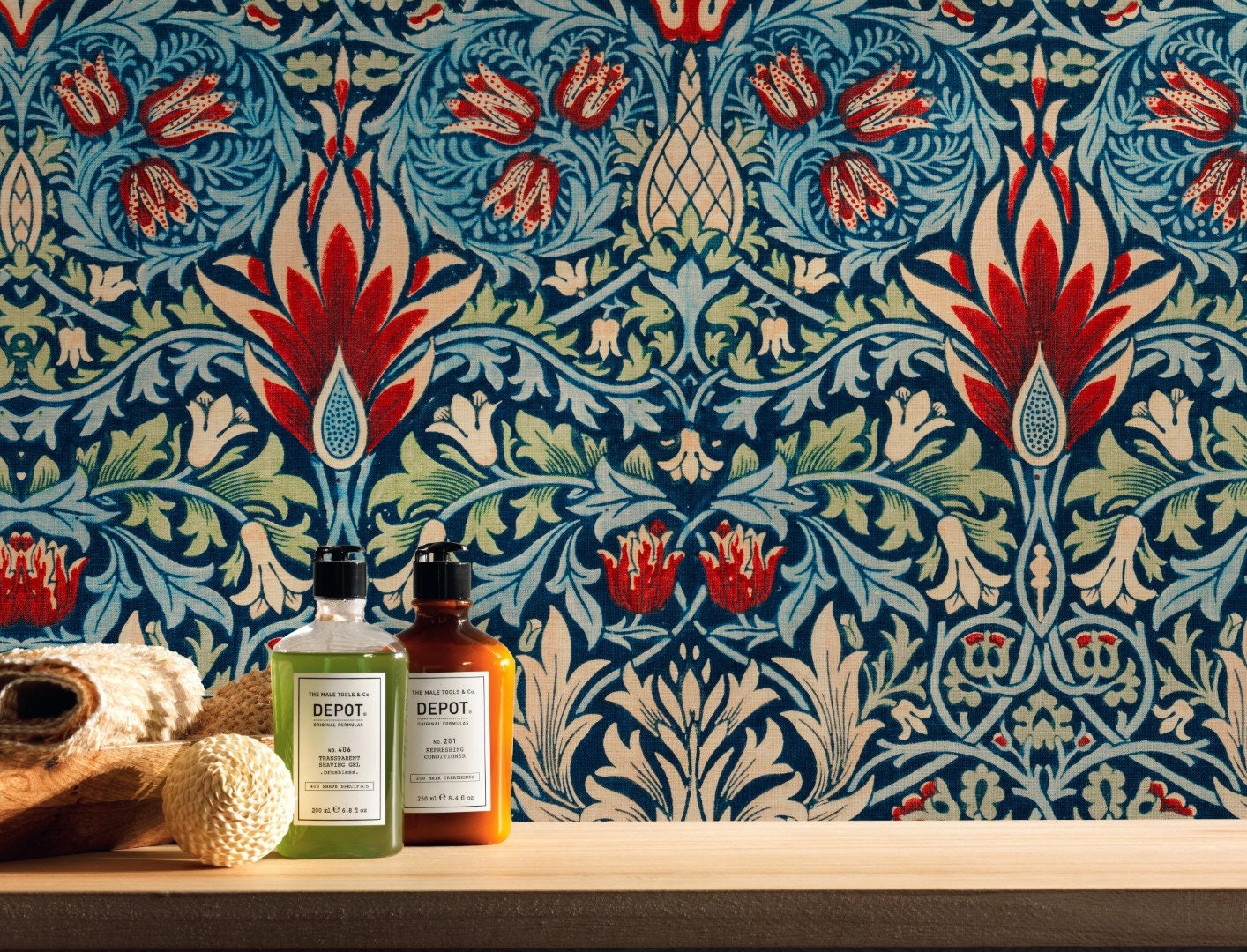 William Morris Wallpaper Floral Pattern Traditional Vlies - Etsy