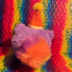 Mini Purple Raccoon Clown Plush OOAK Art Doll - Etsy