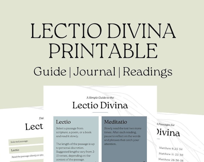 Lectio Divina Bookmark/guide - Etsy