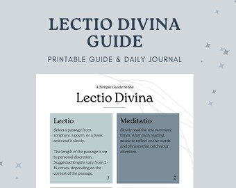 GROUP LICENSE Lectio Divina Printable Journal | Lectio Divina Prayer ...