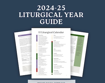 Church Year Calendar Printable - Etsy UK