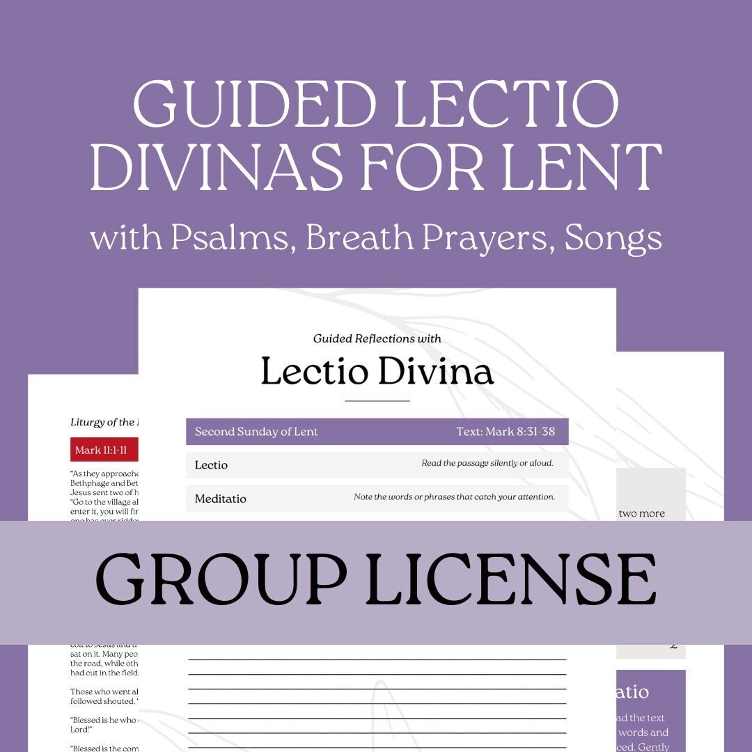 Group License Lectio Divina Journal For Lent 2024 10 Guided Lectio