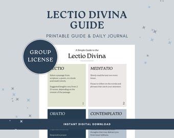 Printable Lectio Divina Bible Reading Journal - Etsy