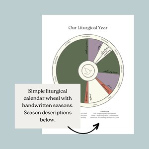 Liturgical Calendar Wheel in Spanish and English Ecumenical Christian ...