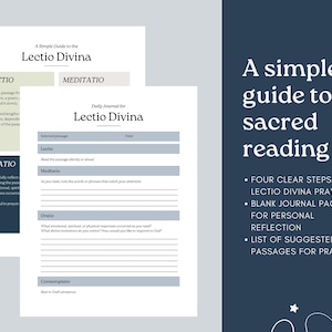 Lectio Divina Guide: Prayer Journal & Bible Verses (PDF) - Etsy