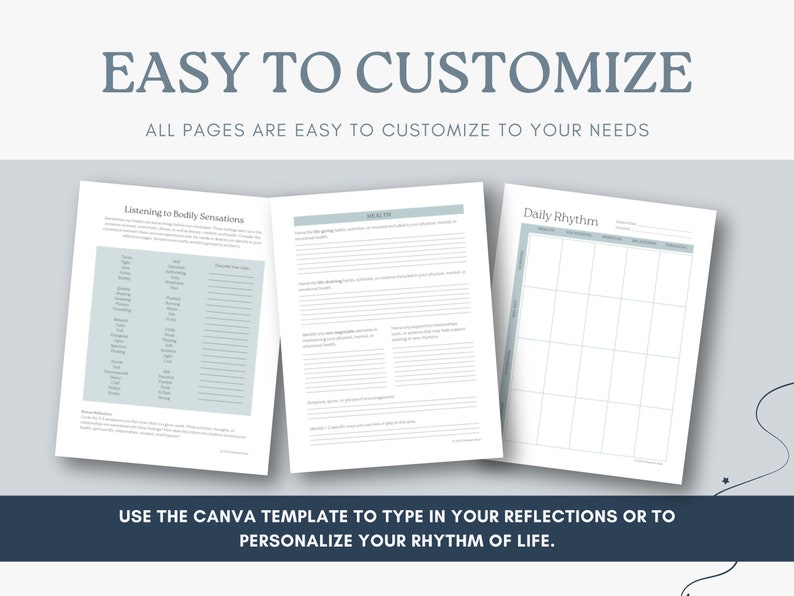 Rule of Life Journal: Rhythm Guide, Canva Template (digital Download ...