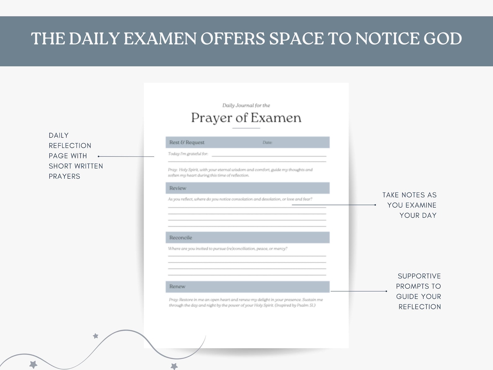 Ignatian Examen Guide: Printable Prayer Journal (PDF) - Etsy