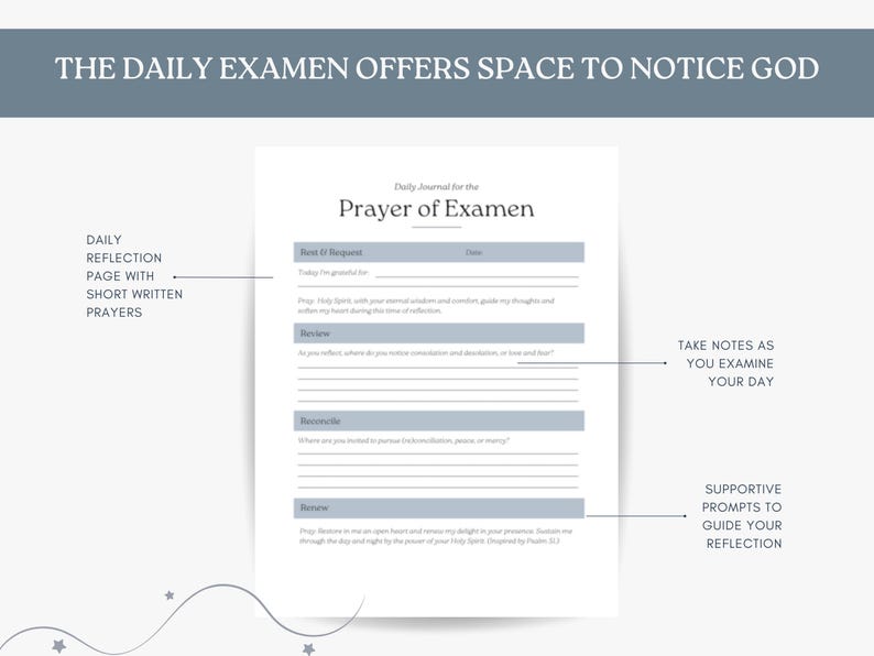 Ignatian Examen Guide: Printable Prayer Journal (PDF) - Etsy