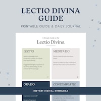 Lectio Divina Guide - Etsy