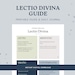 Lectio Divina Guide: Prayer Journal & Bible Verses (PDF) - Etsy