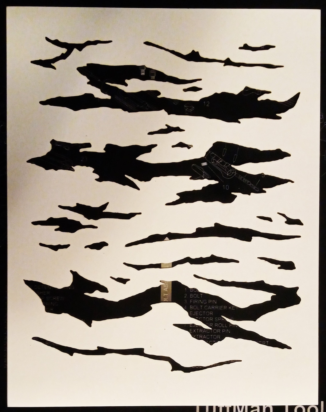 Tiger Stripe Camouflage Stencil Collection - Etsy