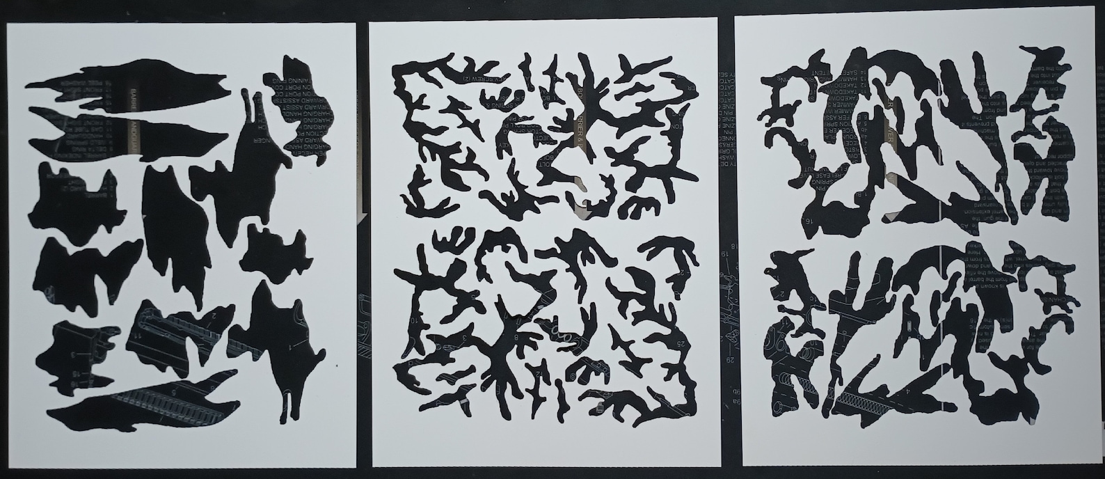 M81 Woodland Camo Stencil 3-layer - Etsy