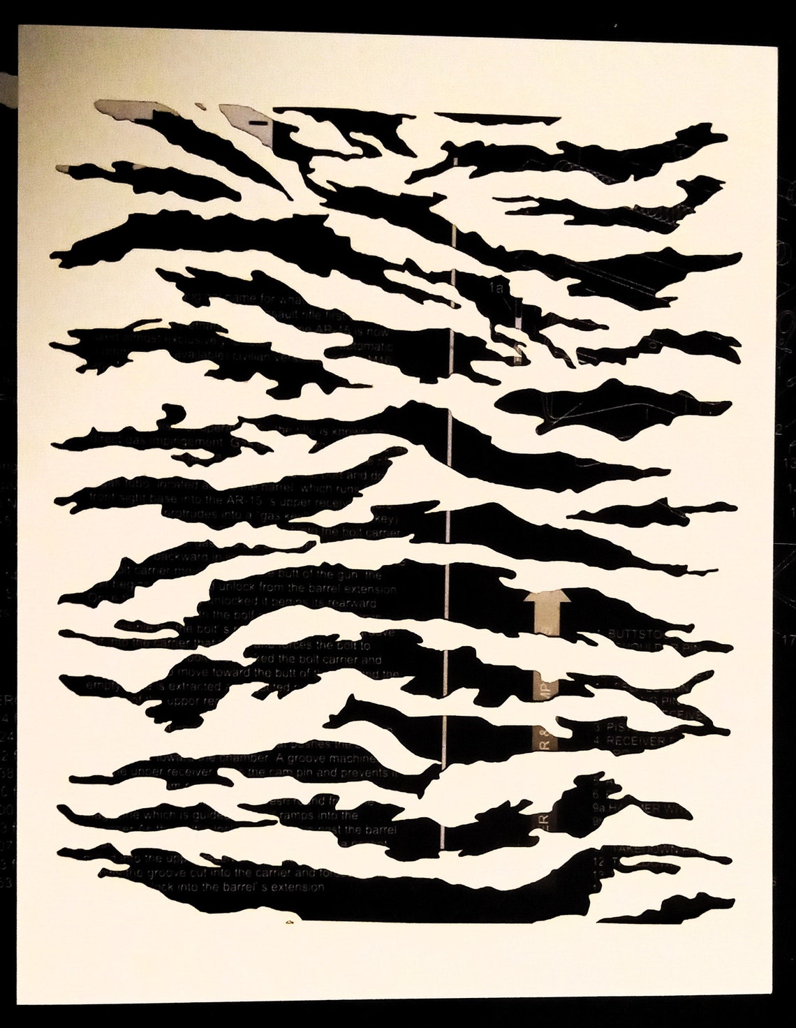 Tiger Stripe Camouflage Stencil Collection - Etsy