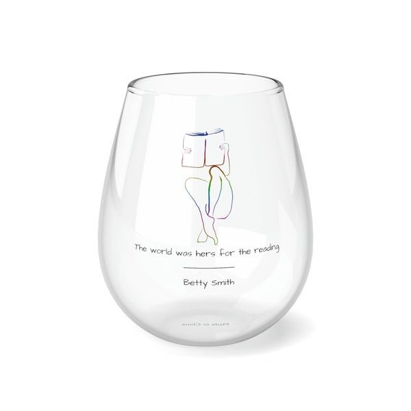 Book Club Wine Glass Etsy