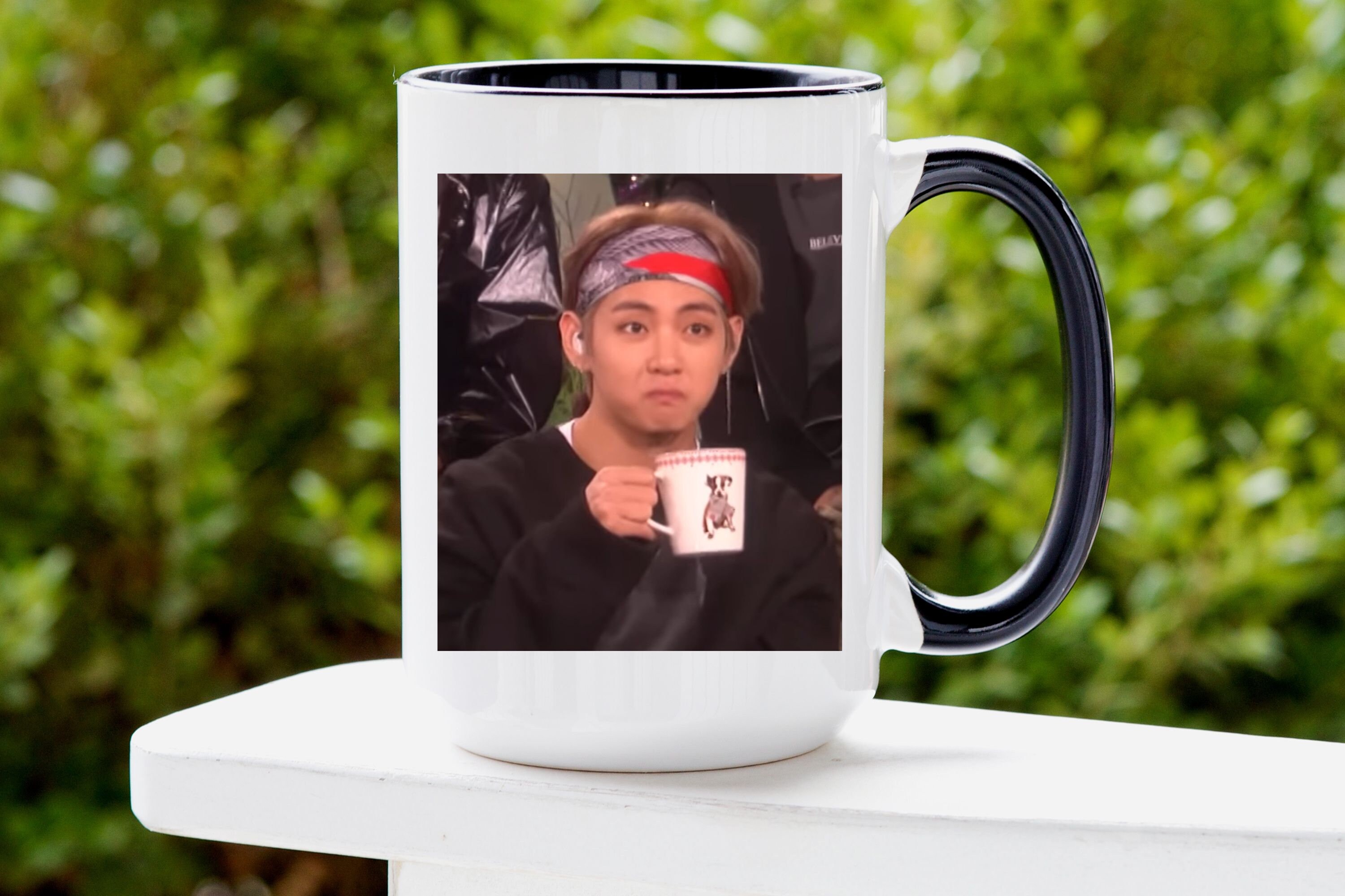 BTS Funny Ceramic Coffee Mug BTS Army Fan Gift, Bts Kim Taehyung, Tae ...