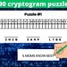 290 Crypto Puzzles in Printable Pdfs - Adult Activity Book With ...