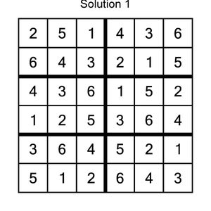 Printable PDF Sudoku for Kids 6x6 - Bundle of 1500 Children Puzzles ...