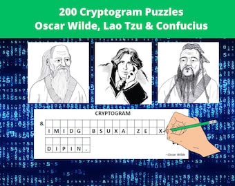 550 Cryptoquote Puzzles in Printable Pdfs Adult Activiy Book With ...
